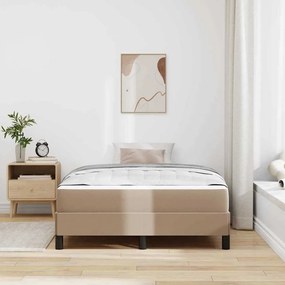 Rám postele s matrací Cappuccino 120 x 190 cm textil 3398622