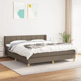 Box spring postel s matrací taupe 160x200 cm textil 3130285