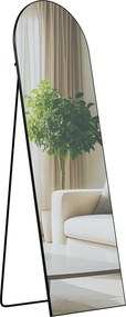 Zrcadlo Moline 150x50 cm – černá-matt