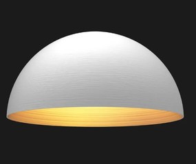 Doxis Dome 900 textured Závěsné led designové svítidlo Barva: Bílá/zlatá matná, Chromatičnost: 2700K