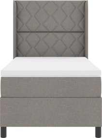 Postel s boxspringem s polštářem Taupe 200 x 100 cm textil 3341697