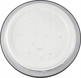BERGE Přisazený LED stropní panel 12W 860lm Kulatý černý NW