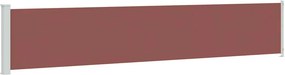 Zatahovací boční markýza 117 x 614 cm hnědá 317951