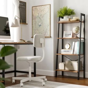 Knihovna NAVARO hnědá/černá