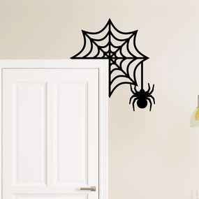 Halloween dekorace PAVUČINA Zvolte rozměr (cm): 43x47, Zvolte barvu dekoru: Černá