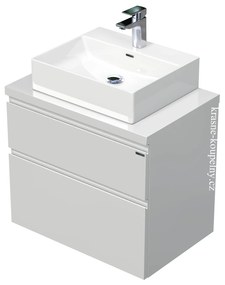 Intedoor skříňka s umyvadlem na desku Letty Desk LE DESK 70 2Z Varianta: A0016 Bílá LESK