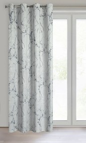 ZATEMŇOVACÍ ZÁVĚS NA KROUŽCÍCH WERA 140X250 CM SVĚTLEŠEDÁ