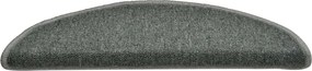 Schodové rohože 15 ks 56 x 17 x 3 cm tmavě zelené půlkulaté 322360