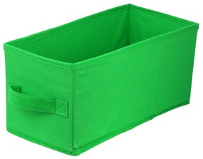 DOMINO - Úložný box textilní LAVITA zelený 15x31x15