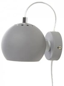 FRANDSEN - Nástěnná lampa Ball, matná světle šedá