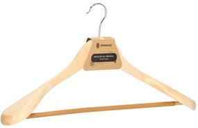 Dřevěné ramínka na šaty 45 cm, přírodní SPRINGOS HG0050