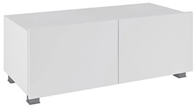 Obývací stěna CALABRINI b | 200 cm | 8 dílů I1 | bílá lesk/černá lesk