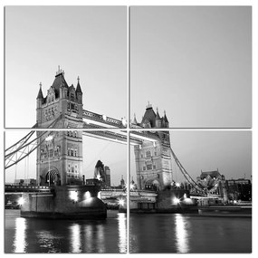 Obraz na plátně - Tower Bridge - čtverec 330ČD (100x100 cm)