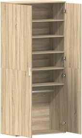 Skříň na obuv 80 x 39 x 178 cm Kompozitní dřevo Sonoma dub 3333868