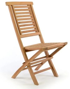 Divero Hantown 35519 Zahradní židle skládací z masivního týkového dřeva