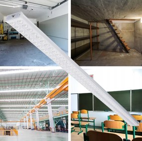 BERGE 2x LED panelové svítidlo 120 cm 72W 7200 lm 4000k