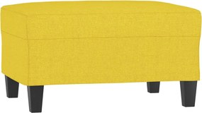 4dílná sedací souprava s polštáři světle žlutá textil 3201645