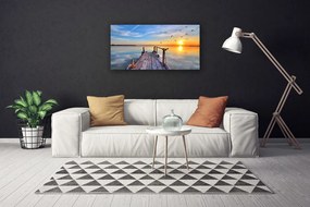 Obraz na plátně Moře Most Architektura 100x50 cm