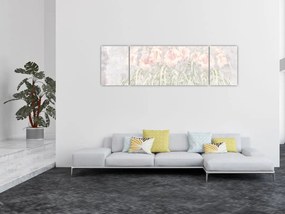 Obraz - Freska lilií (170x50 cm)