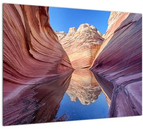 Skleněný obraz - Arizonské vlny (70x50 cm)