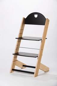 Lucas Wood Style rostoucí židle MIXLE -  přírodní/černá rostoucí židle MIXLE: bez motivu