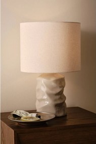 Šedá keramická stolní lampa (výška 40 cm) Milera – Jotex