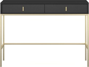 Toaletní stolek Maggiore 104 cm černý/zlatý