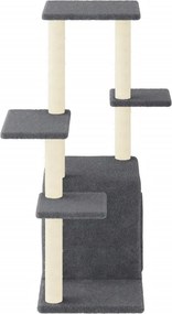 Škrabadlo pro kočky se sisalovými sloupky tmavě šedé 97,5 cm 172051