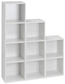 Bílá knihovna 30x106x24 cm Cube – Casa Selección