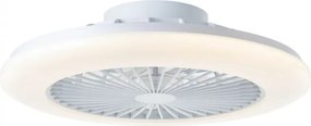 Brilliant G60020/05  Stmívatelné LED svítidlo SALERNO BÍLÉ &amp; reverzní VENTILÁTOR + funkce LED
