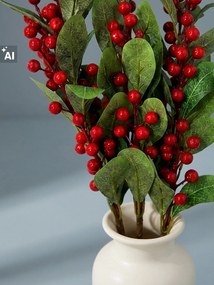 Sinsay - Vánoční dekorativní větvičky s bobulemi 3 pack - vícebarevná