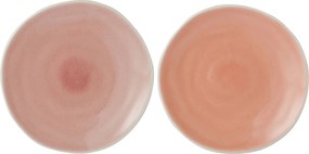 Sada 2ks korálový a růžový malý talířek Apero - Ø 15*2 cm