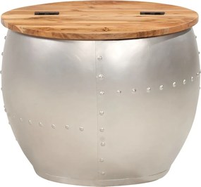 vidaXL Konferenční stolek kulatý 53 x 43 cm masivní mangovníkové dřevo [287485] Barva: Vícebarevný
