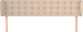 Čelo postele typu ušák cappuccino 163x23x78/88 cm umělá kůže 3117245