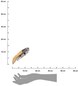 Skládací vývrtka na víno Bamboo, 12 cm