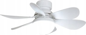 2V1 Led Žárovka 12W E27 S Větrákem 52 CM Ventilátor Stropní Svítidlo Dálkový Ovladač
