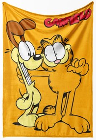 Dětská deka Garfield a kamarád Odie 150x200 cm