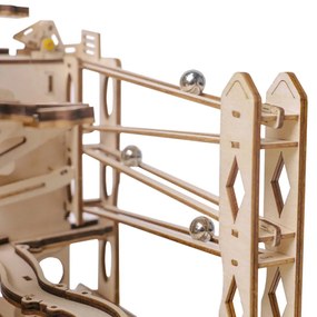 Robotime 3D dřevěné mechanické puzzle Kuličková dráha Marble Explorer 260 ks