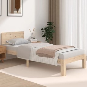vidaXL Rám postele masivní dřevo 75 x 190 cm Small Single [810456] Barva: Přírodní