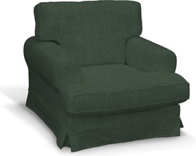 Potah na křeslo IKEA Ekeskog barva zelená látka pletený vzor