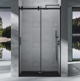 design sprchové posuvné dveře TERAMO 4 - BLACK 100-150cm Velikost: 150