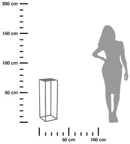 Stojan na květiny 70x24 cm antracit