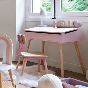 Stolní lampa OREILLLES ROSE, kov, barva bílá
