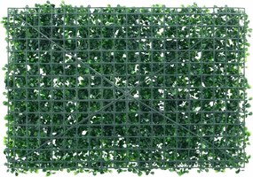 vidaXL   Umělý plot z listnatého keře 24 ks zelený 40 x 60 cm [366637]
