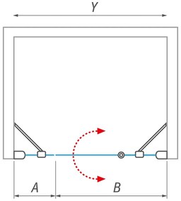 Roth Univerzální boční panel TBD pro instalaci dveří do niky Varianta: šířka: 44 cm, orientace: Uni - (TBD 440 - 744-0380000-00-02), Barva profilů a typ výplně: profily: brillant, výplň: transparent