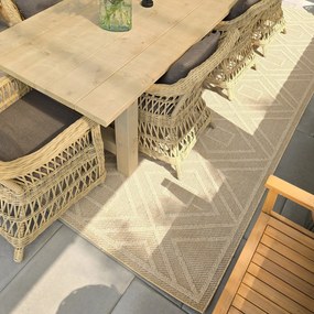 Ayyildiz, Kusový koberec Patara 4956 Beige – na ven i na doma, 80x150, béžová, chodba / předsíň