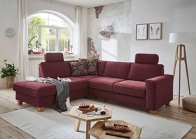 XXXLutz ROHOVÁ SEDAČKA, textil, tmavě červená Sit & More - Sedací soupravy - 000144005802