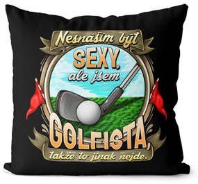 Polštář Sexy golfista (Velikost: 40 x 40 cm)
