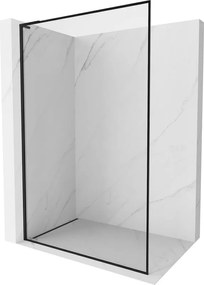 Mexen Kioto-F L, sprchová zástěna s rámem 65 x 202 cm, 8 mm čiré sklo, černý profil, 800-065-174-70-00
