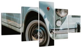 Obraz - Retro auto Fiat (125x70 cm)